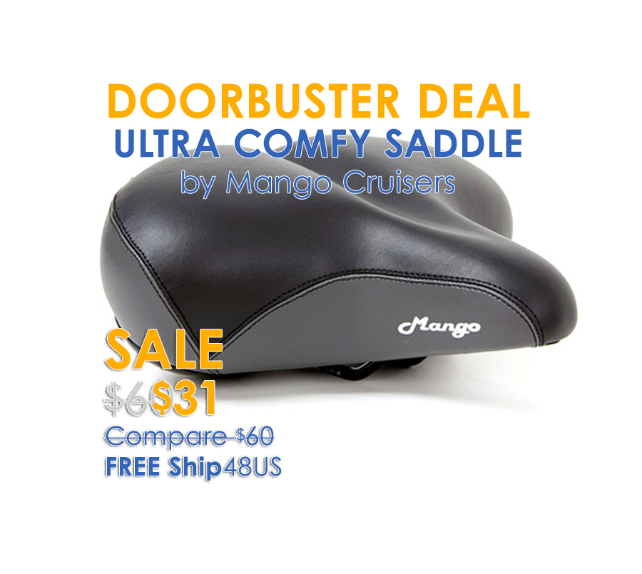 BIKESDIRECT DOORBUSTER Deal ULTRA Comfy Cruiser Bike Saddle Shipped FAST 3 to 7 Day Delivery 48 ...